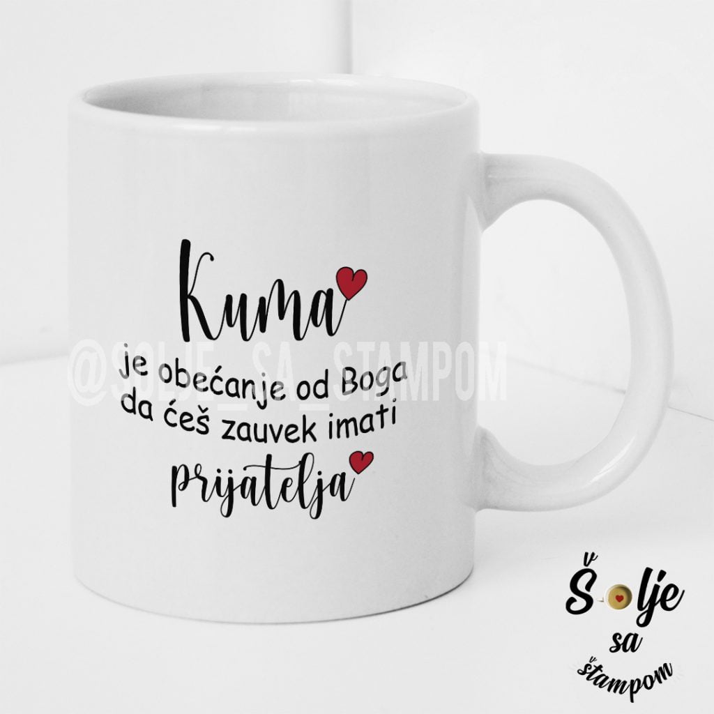 Kuma je obećanje od Boga – Šolje sa štampom