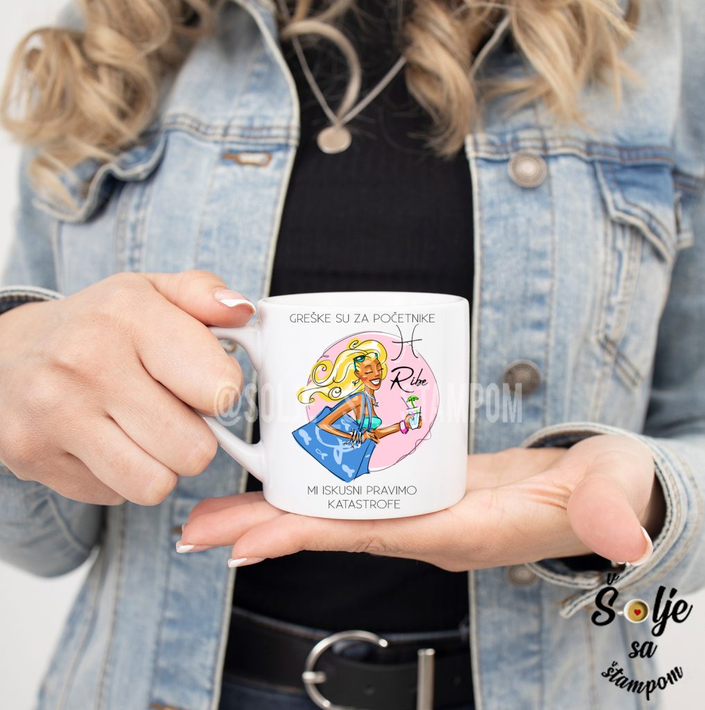 Šaljiva šolja horoskopski znak Riba – Šolje sa štampom